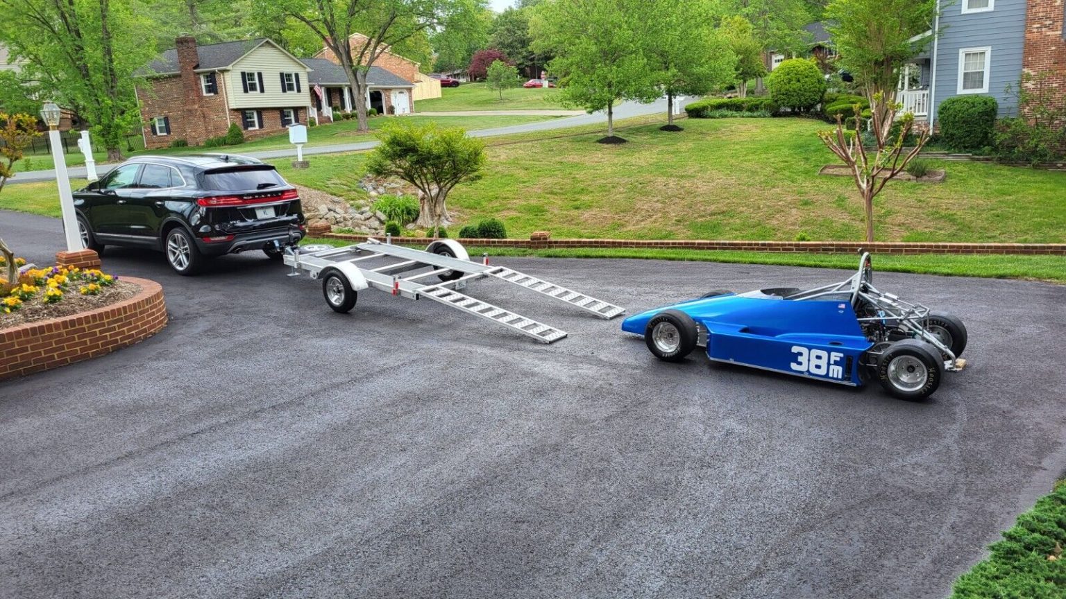 RED Devil RACE CAR And Custom Trailer, Complete Package for sale