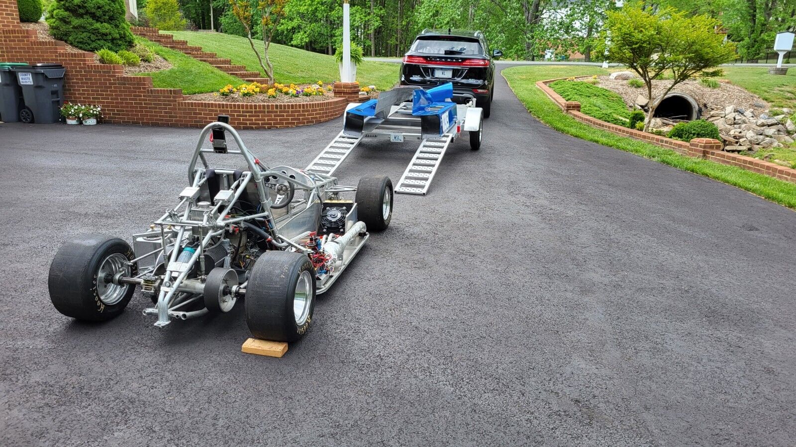 RED Devil RACE CAR And Custom Trailer, Complete Package for sale